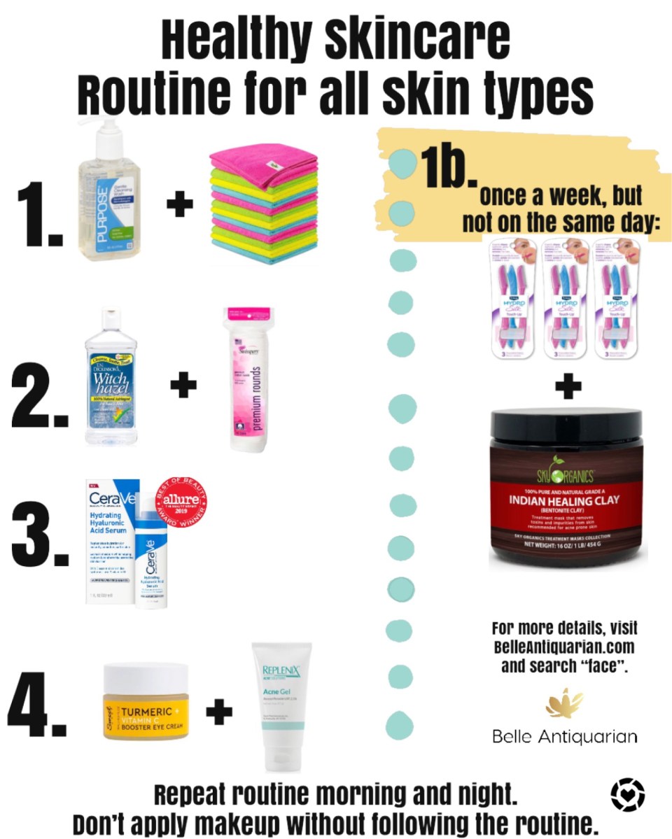 Healthy Skincare Routine for All Skin Types – Belle Antiquarian