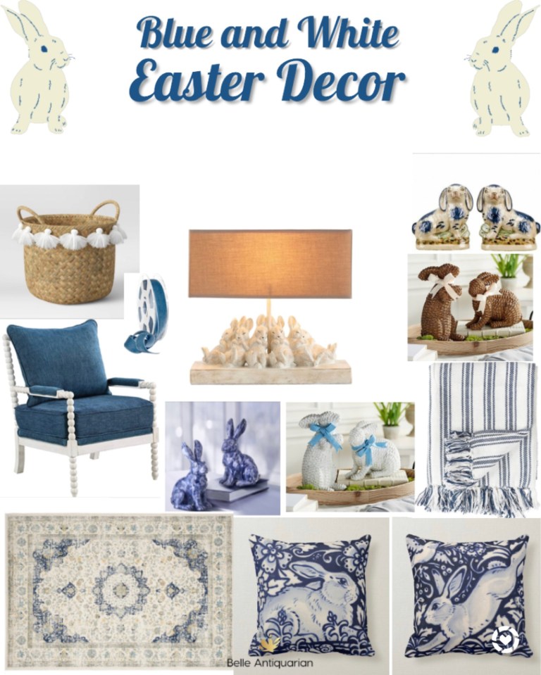 Blue and White Easter Decor – Belle Antiquarian