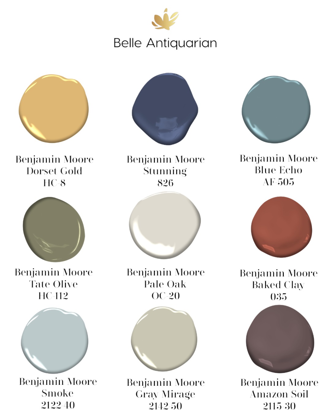 One Color Palette, Two Spaces, Two Budgets - Belle Antiquarian